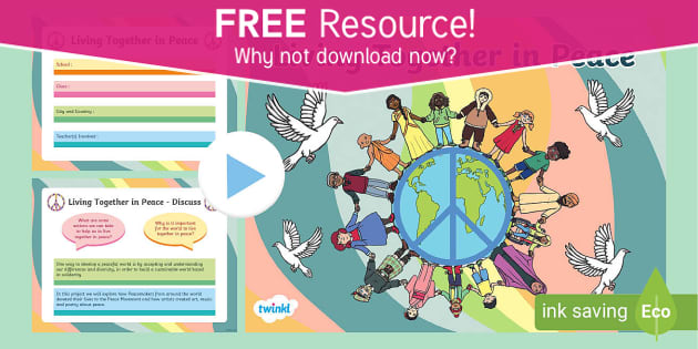 FREE! - Peace Day Editable PowerPoint | Primary Resources | Twinkl