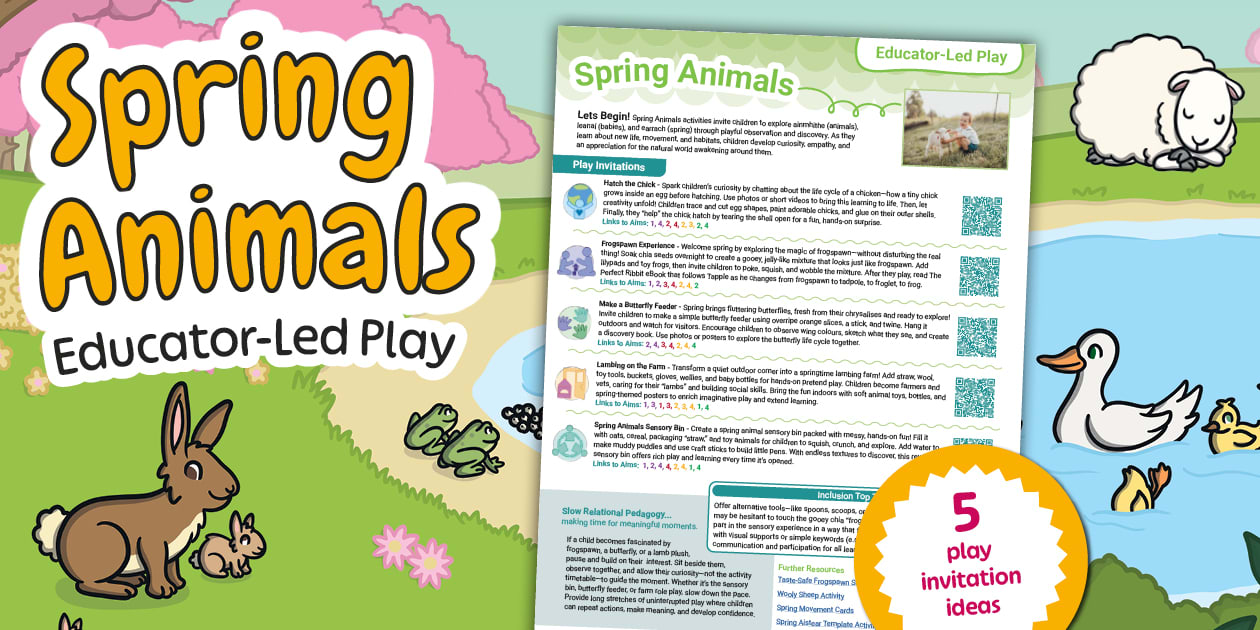 Spring Animals Educator-Led Play