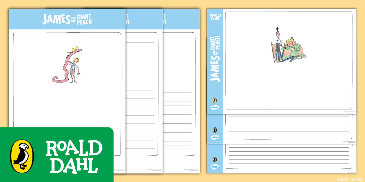 FREE! - James and the Giant Peach: Writing Frames [Ages 5-7]