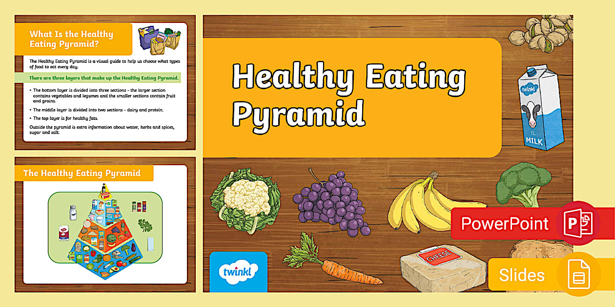 Healthy Eating Pyramid PowerPoint 3-6 (teacher made)
