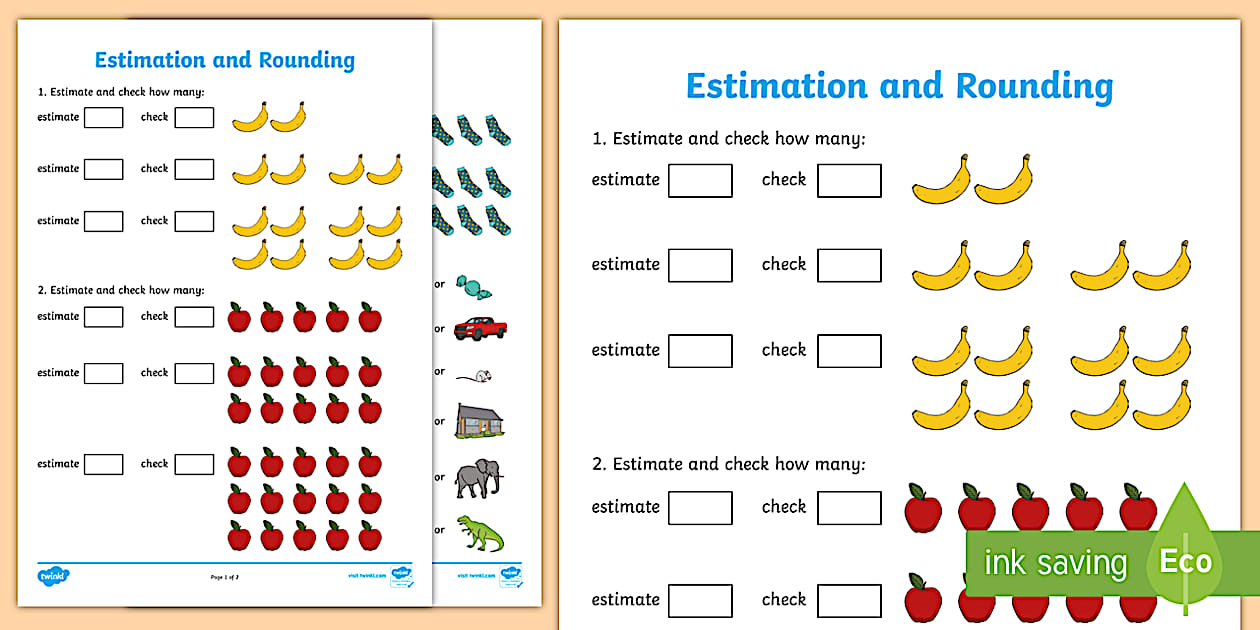 Early Level Numeracy and Mathematics Assessment - Estimation and Rounding