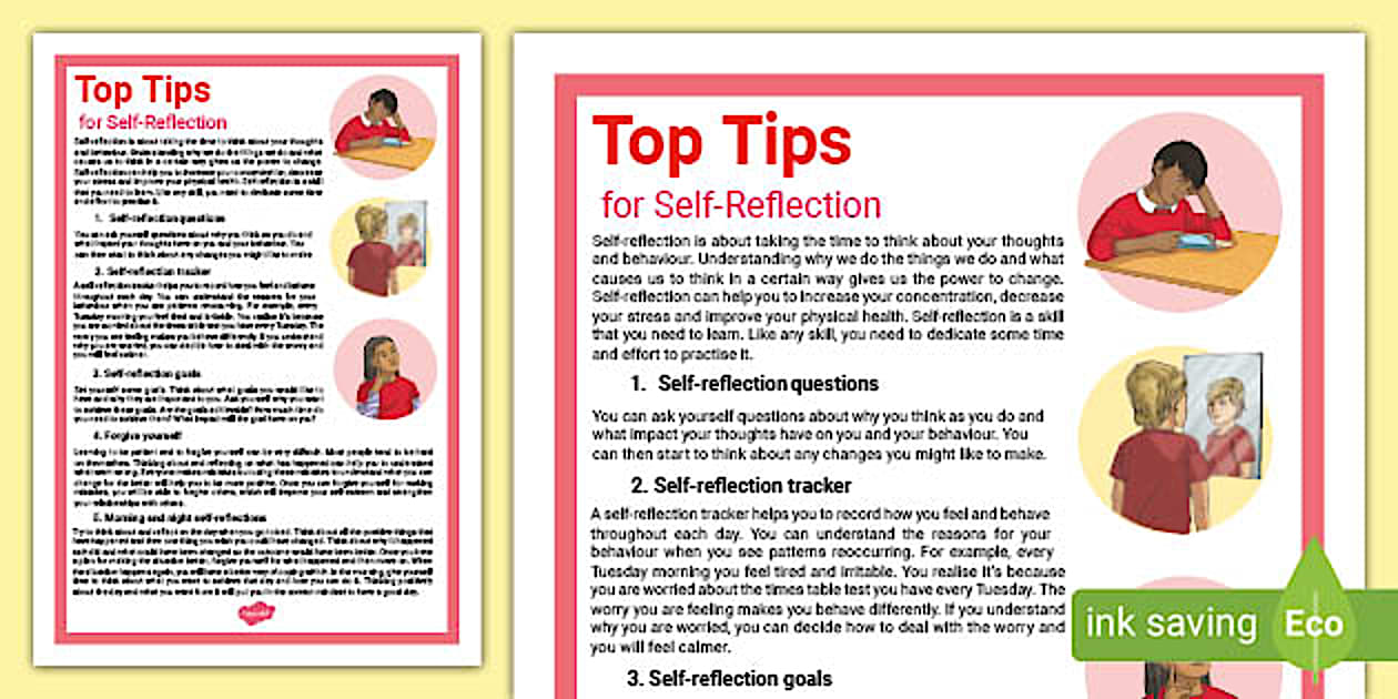 Top Tips on Self-Reflection (Teacher-Made) - Twinkl