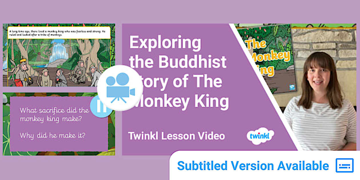KS1 (Ages 5-7) The Monkey King Story Video Lesson - Twinkl