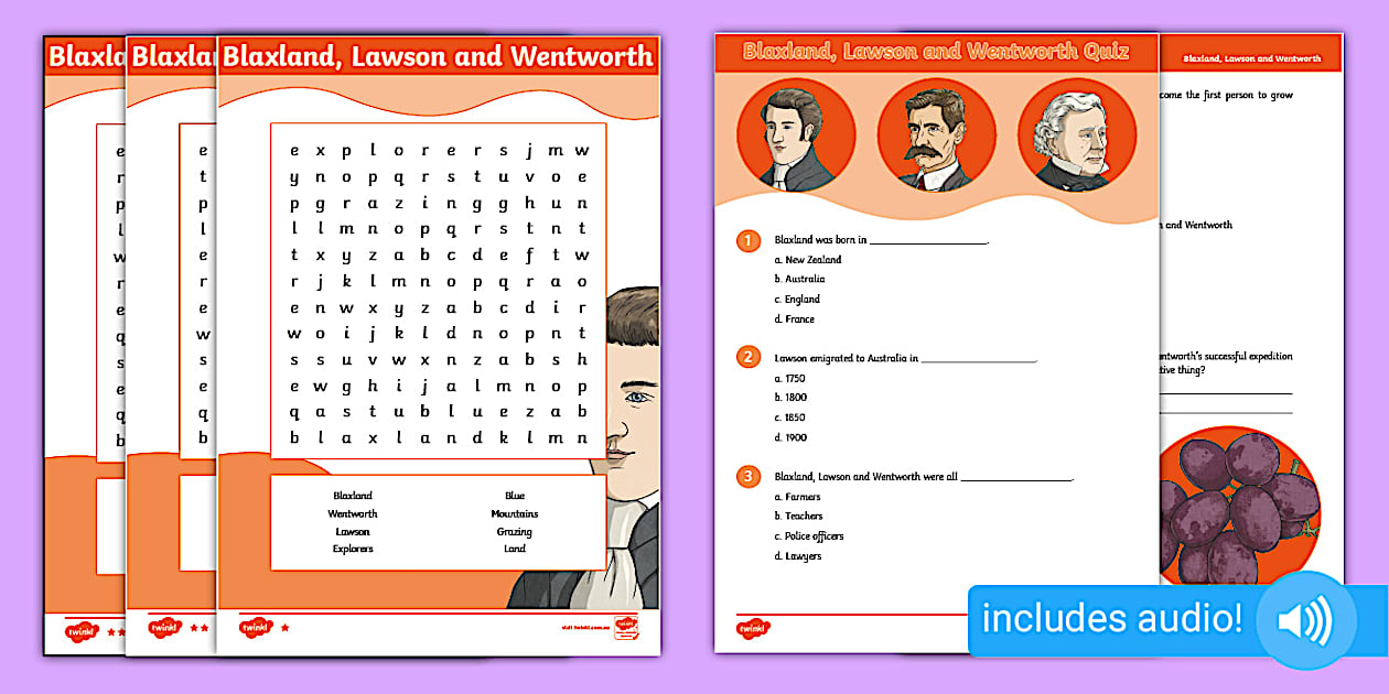 Crash Course Explorers Blaxland, Lawson and Wentworth
