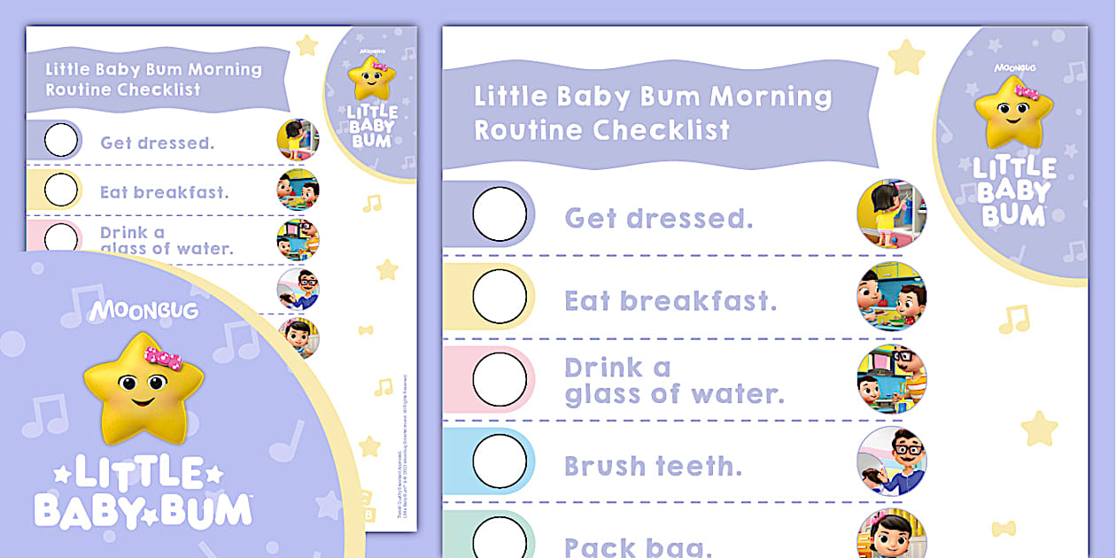 FREE! - Little Baby Bum: Morning Routine Checklist - Twinkl