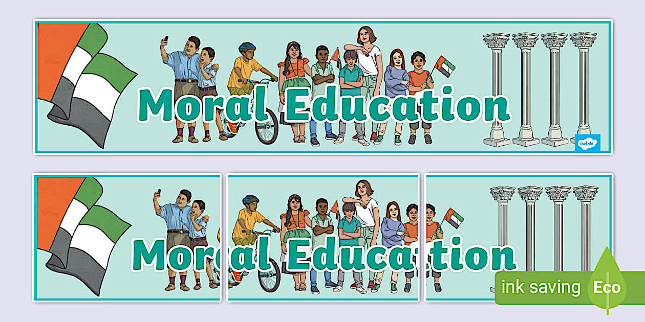 UAE Moral Education display banner - Upper Primary - Twinkl