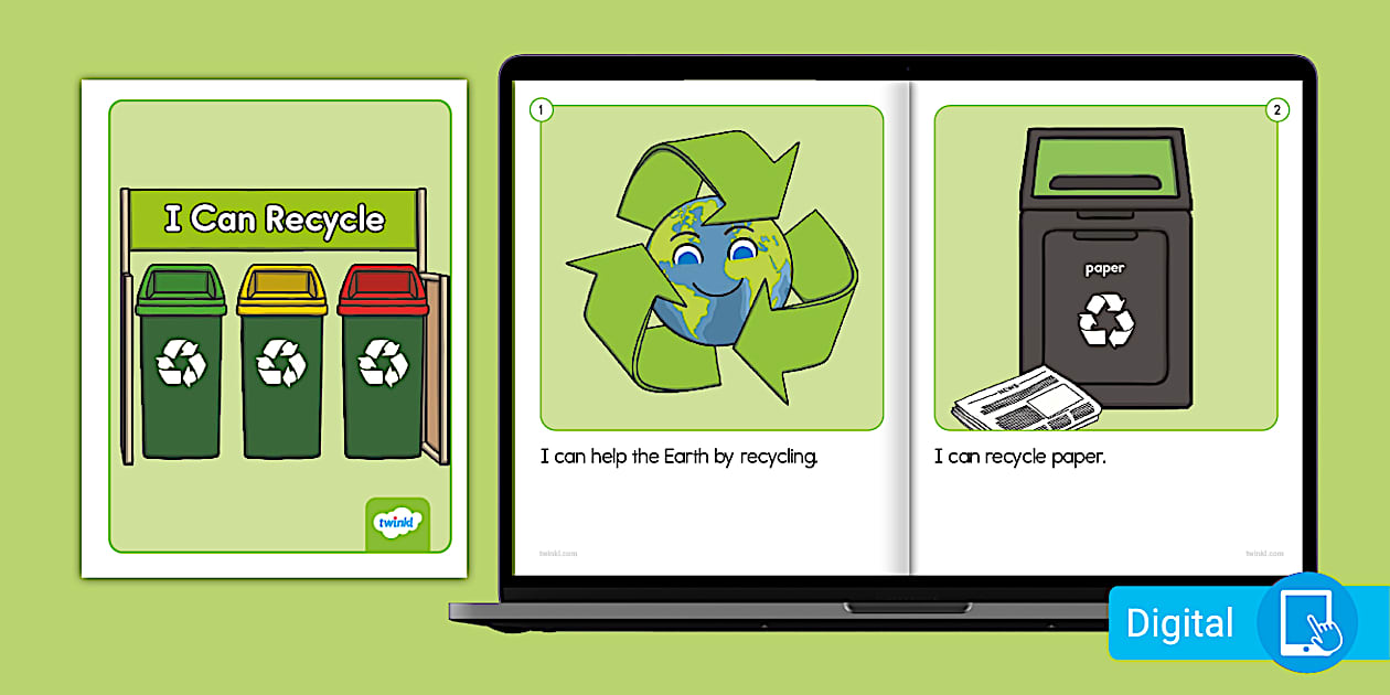 Recycling Emergent Reader eBook for Kids | Twinkl USA