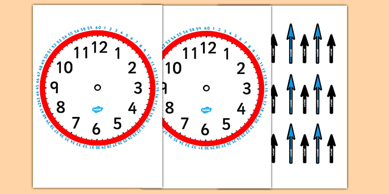 Blank Clock with Minutes and Hands-clocks, time, blank clocks, minutes ...