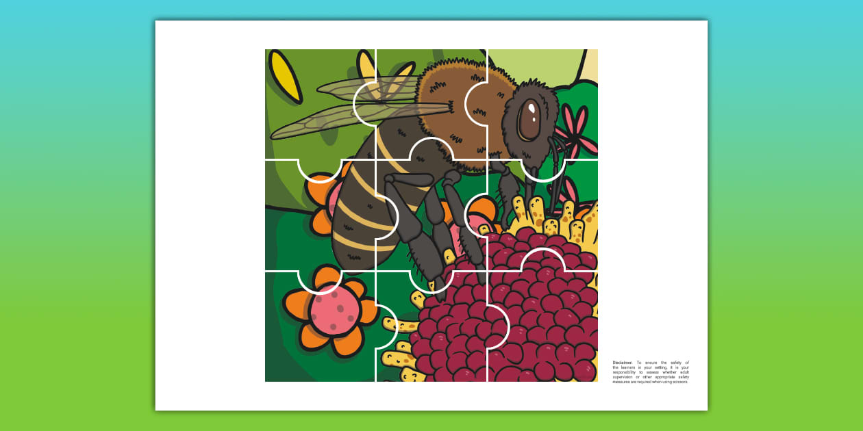 Bee Jigsaw Puzzle - Twinkl Jigsaw Puzzle (teacher made)