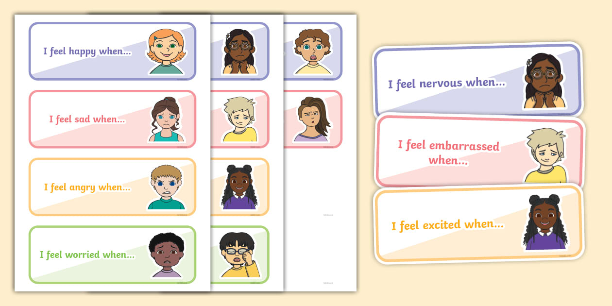 Feelings Sentence Starters for EAL Learners (Teacher-Made)