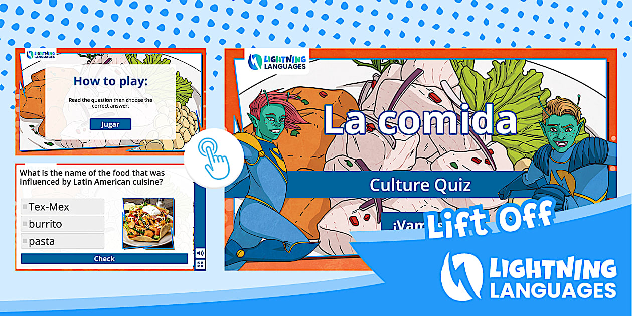 👉 Lightning Languages | Spanish Food Culture Quiz - Twinkl