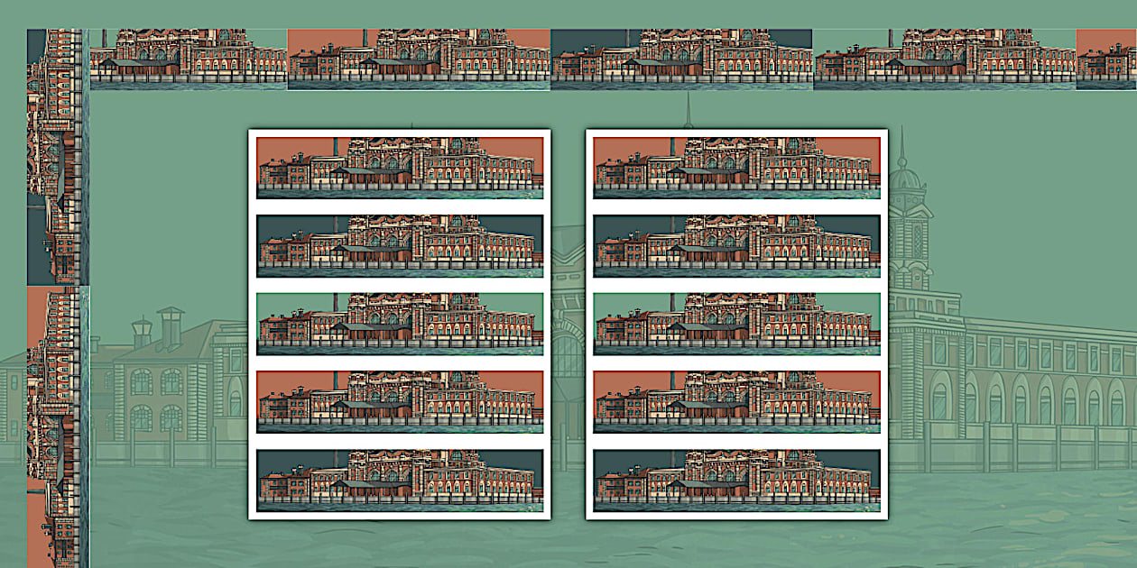 Ellis Island Border for Classroom Displays | Twinkl USA