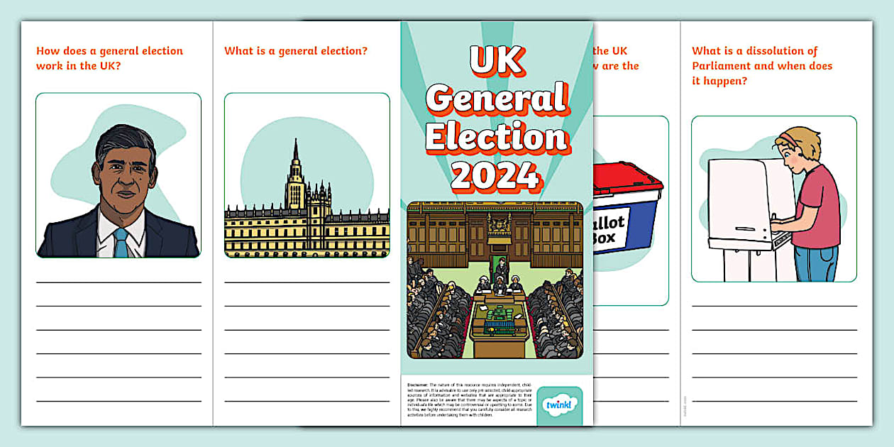 UK General Elections 2024 Leaflet Template (teacher made)