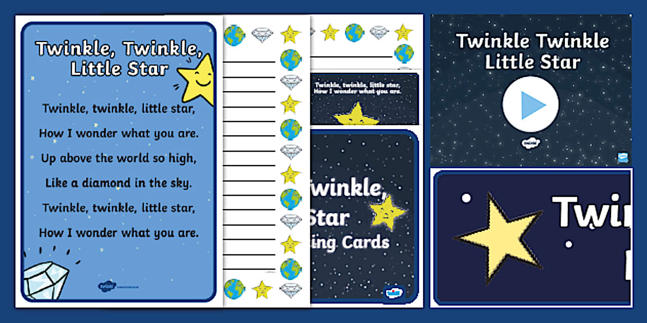 Nursery Rhymes Twinkle Twinkle Little Star Resource Pack