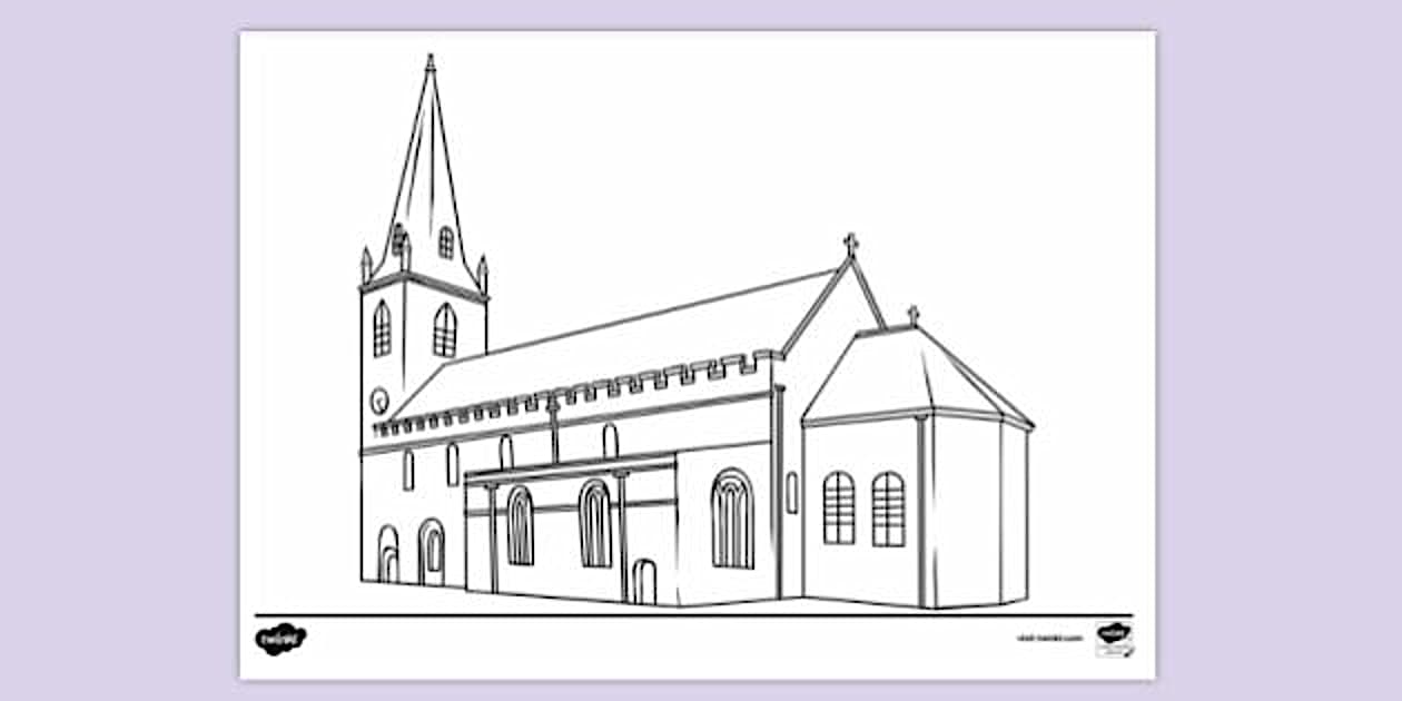 Printable Church Colouring Pages | Colouring Sheets - Twinkl