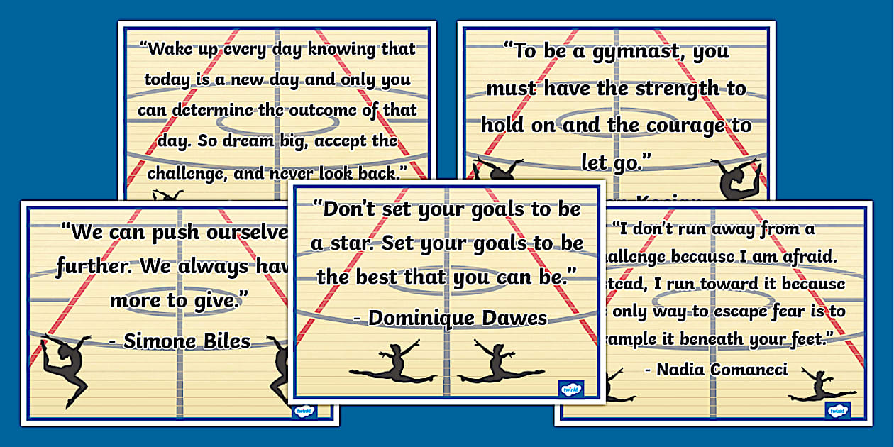 Motivational Gymnastics Quotes Poster Pack