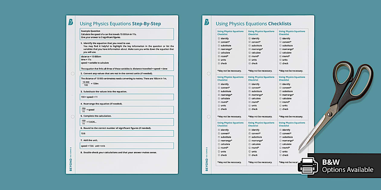 Step-By-Step Guide to Using Physics Equations | Beyond