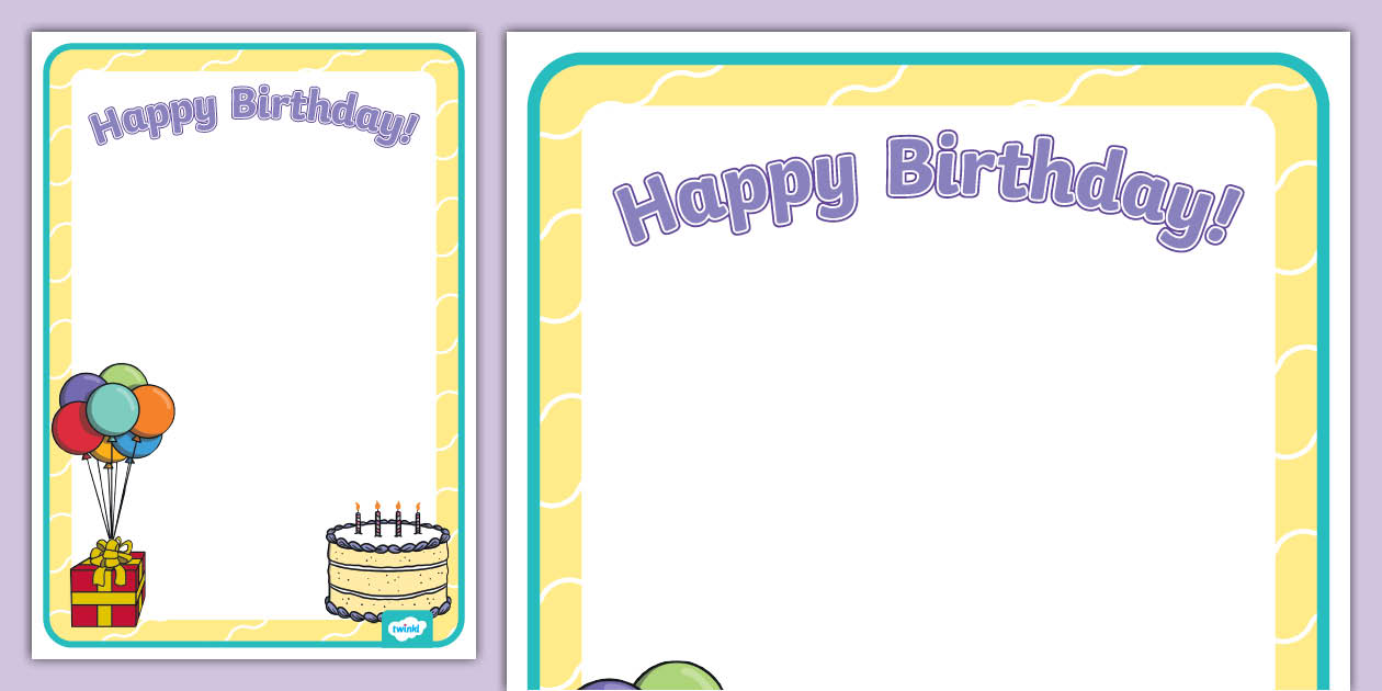 Birthday Party Editable Poster