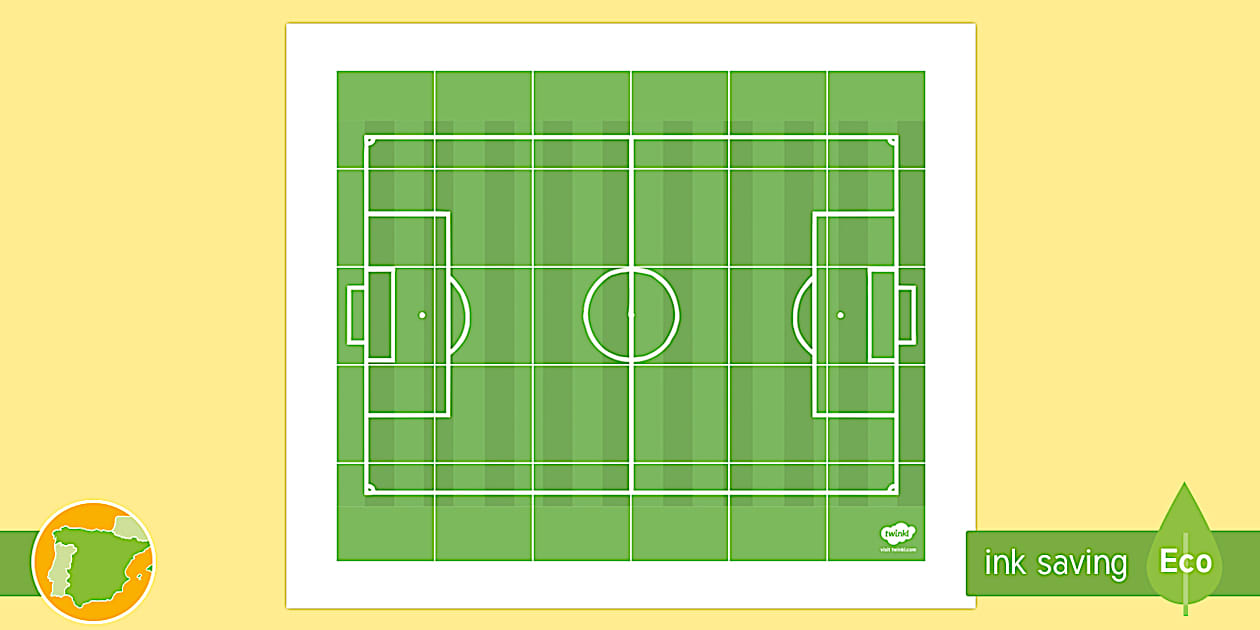 Tapiz: Campo de fútbol (teacher made) - Twinkl