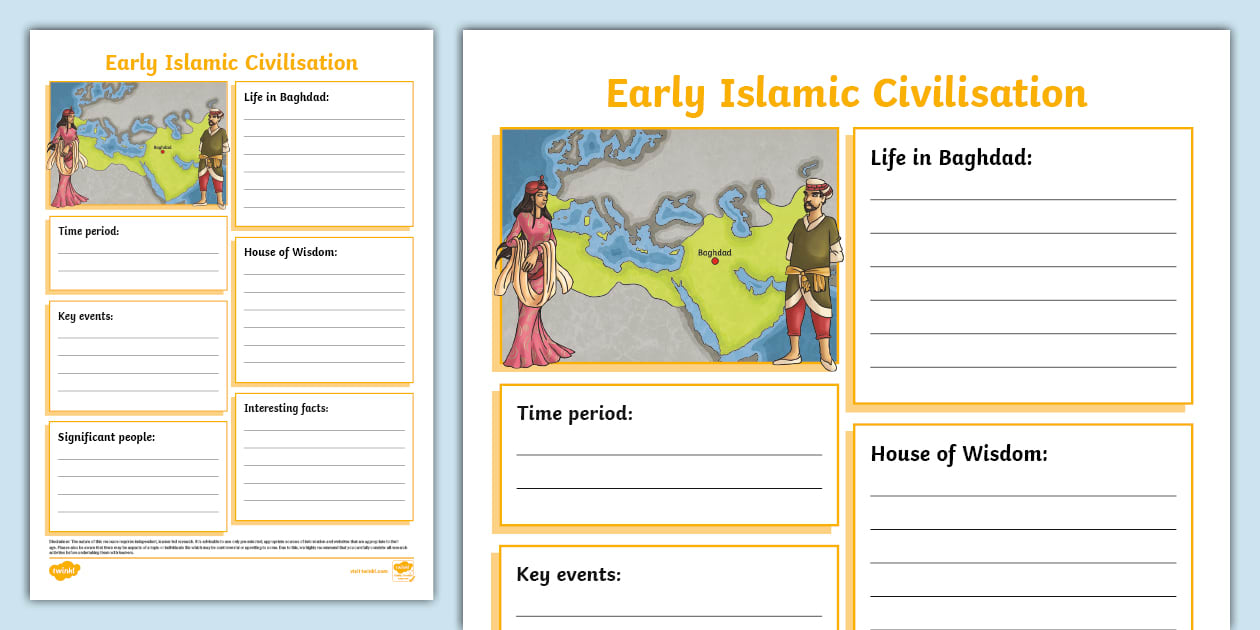 Early Islamic Civilisation Fact File, Baghdad (teacher made)