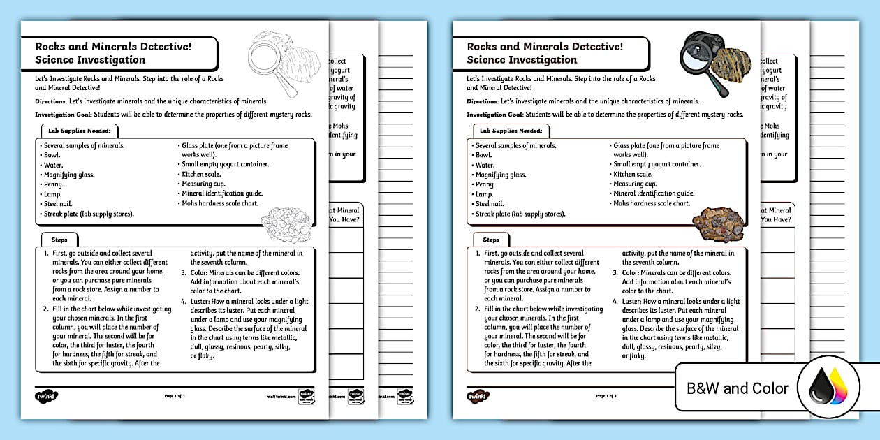 Identifying Rocks and Minerals | Science | Twinkl USA