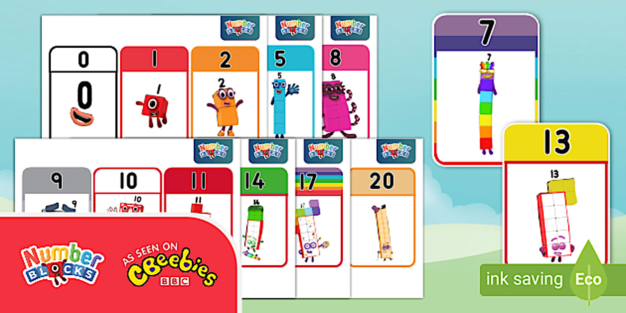 FREE! - 👉 Numberblocks: Cards to 20 | Twinkl Partnerships