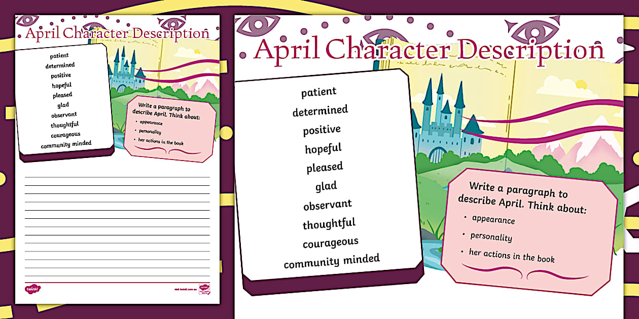 Character Description to Support Teaching on ‘Tiny Wonders’