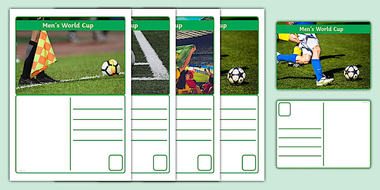 A Colourful Pack of Men's World Cup Football Postcards