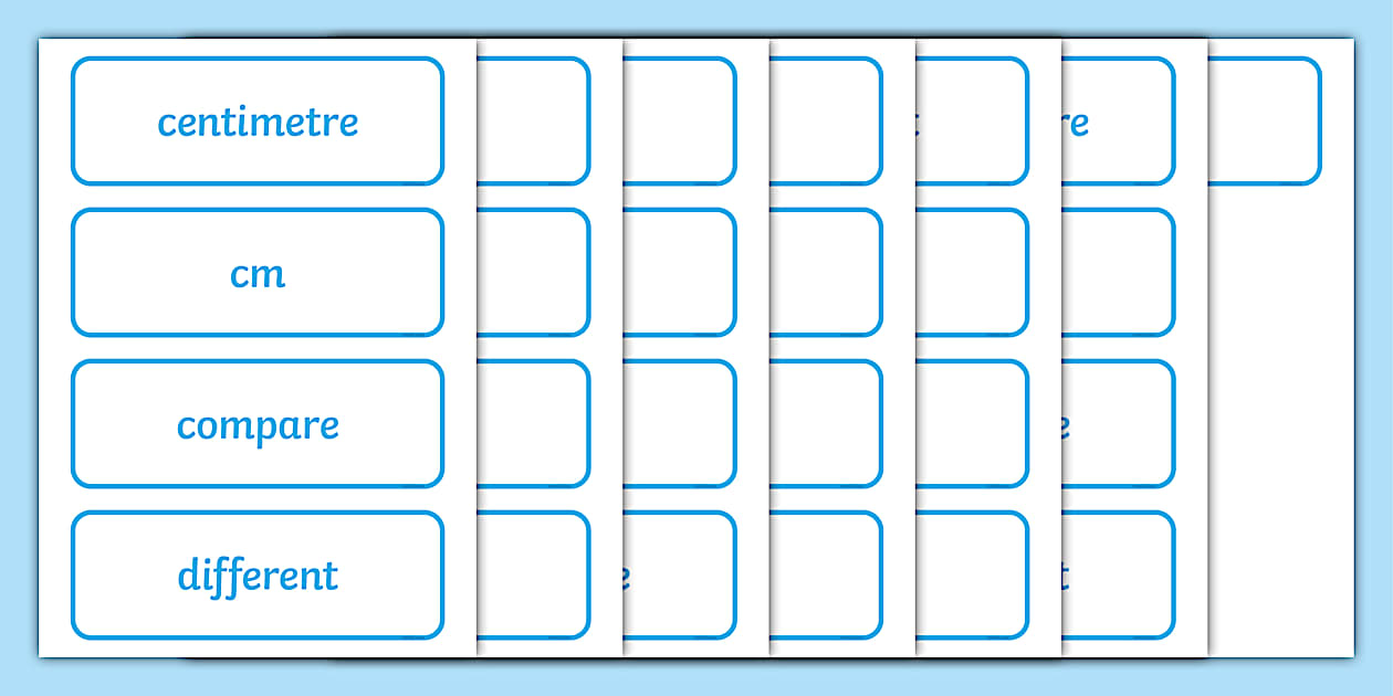 👉 Y1 Length and Height Vocabulary Cards (Teacher-Made)