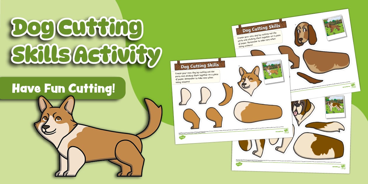 Dog Cutting Skills Activity