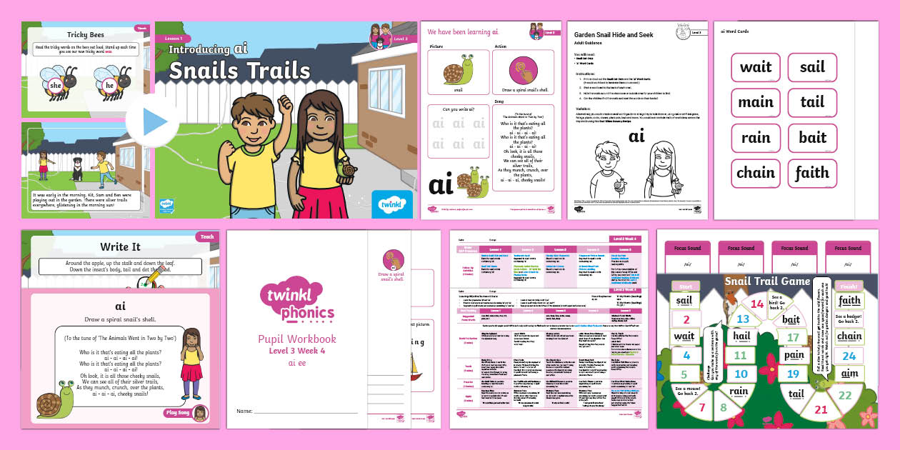‘ai’ Phonics Lesson Pack - Reading - Level 3 Week 4 Lesson 1