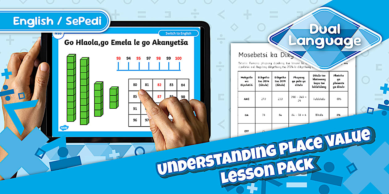 Grade 2 Understanding Place Value Lesson Pack Sepedi/English