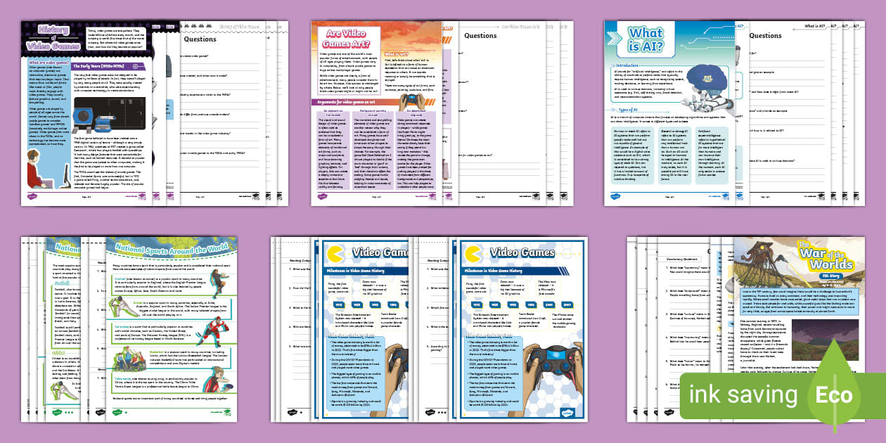 ESL March Teens Reading Comprehension Pack [Teens, A1-B2]