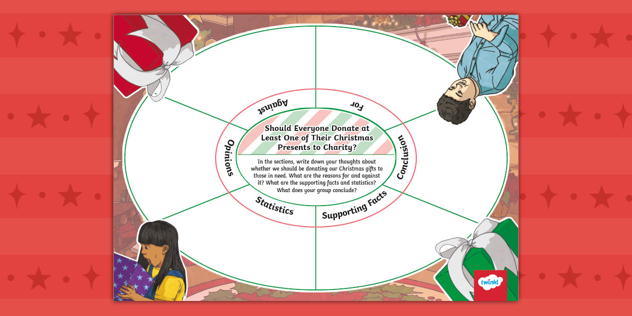 Christmas Present Debate Around the Table - Twinkl