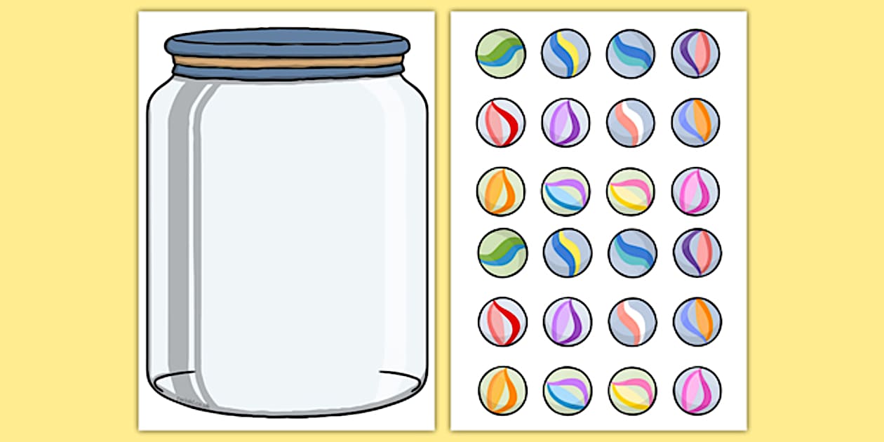👉 Marble Jar Reward Display (teacher made) - Twinkl