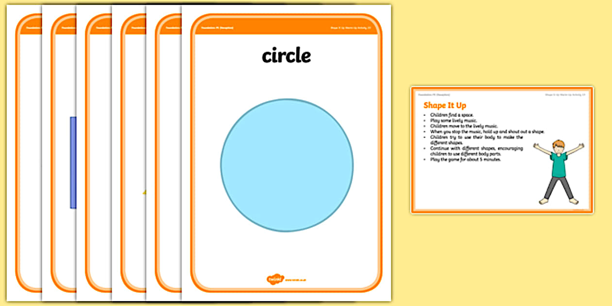 Shape It Up Warm-Up Activity Card (teacher made) - Twinkl