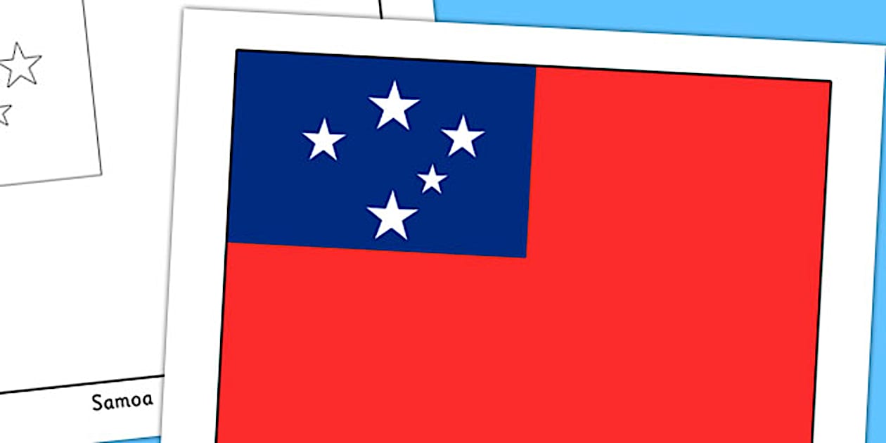 Samoan Flag Poster | NZ Teaching Resources (teacher made)
