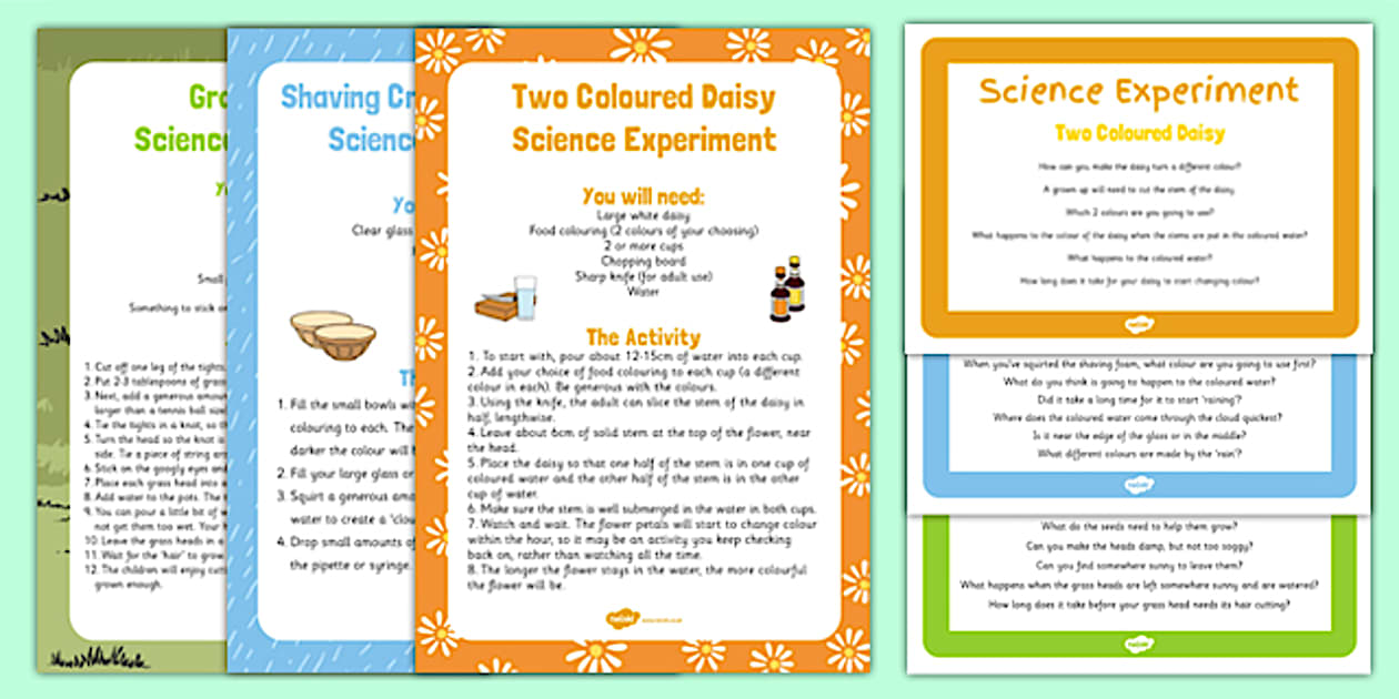 EYFS Springtime Themed Science Experiments Resource Pack