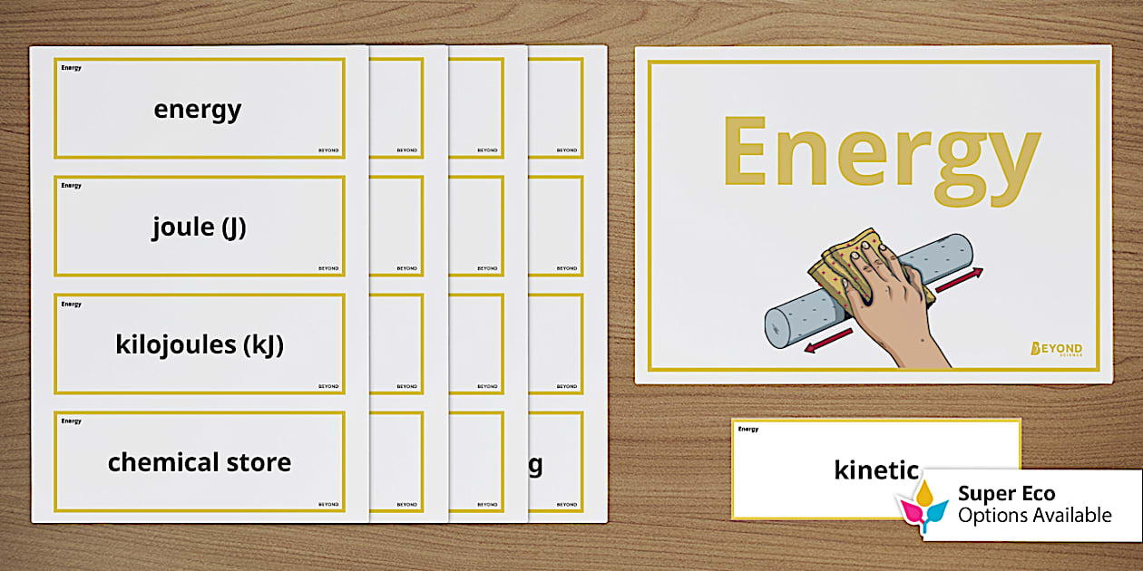 Energy Word Wall (teacher made) - Twinkl