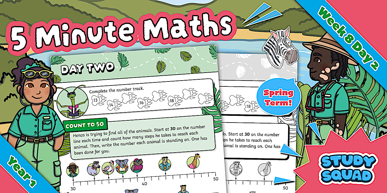 👉 Study Squad 5 Minute Maths - Year 1 Spring - Week 8 Day 2