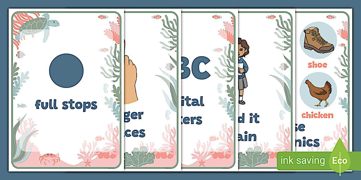 Under the Sea Themed Writing Prompt Posters (teacher made)