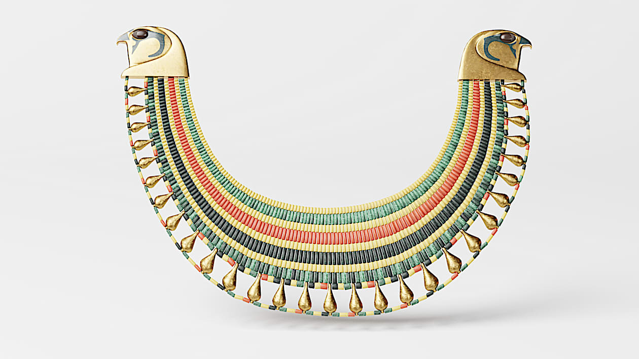 3D Model: Ancient Egypt - Jewellery (teacher made) - Twinkl