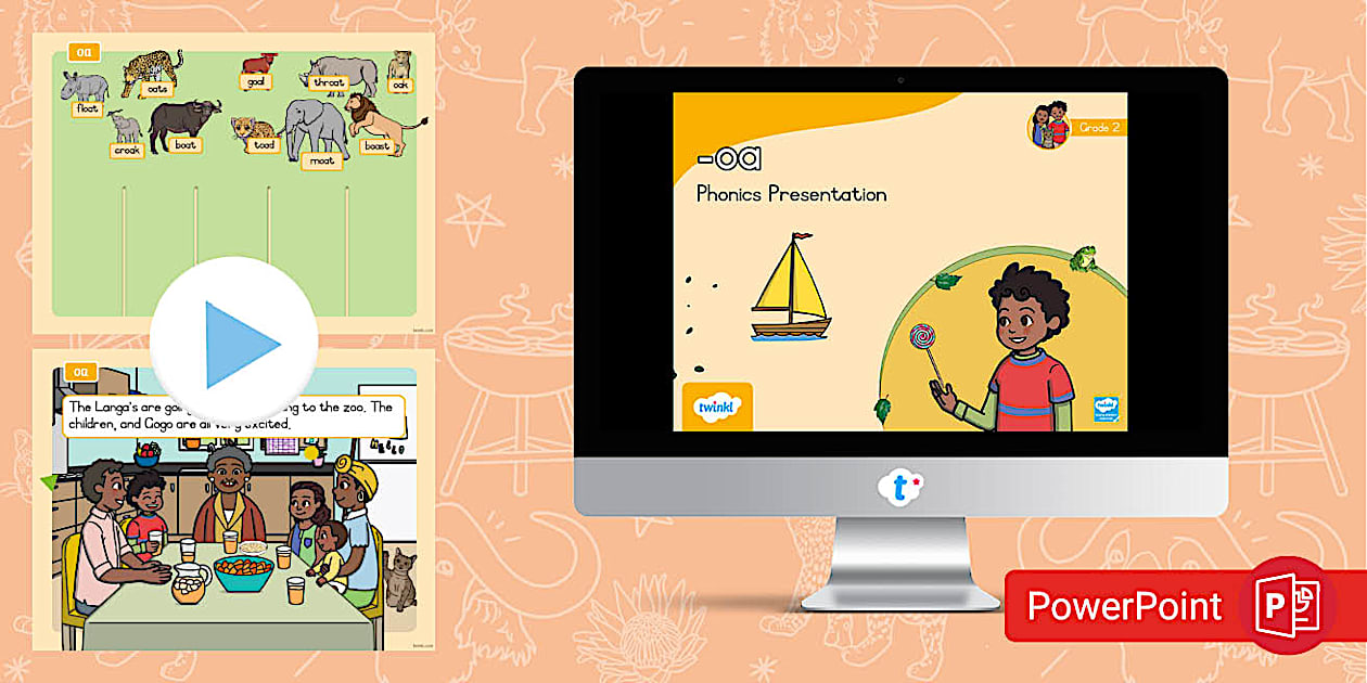Grade 2 Phonics: oa PowerPoint Presentation (teacher made)