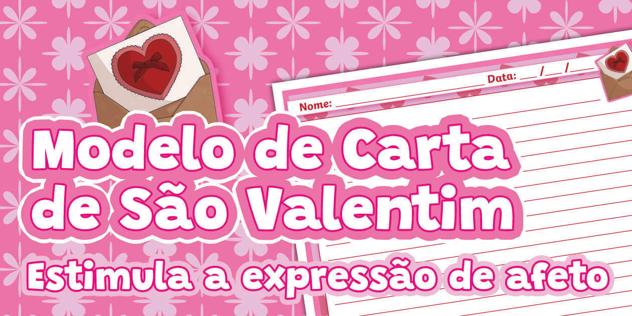 Modelo de Carta de São Valentim