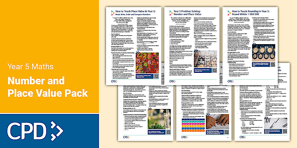 Year 5 Number and Place Value CPD Pack (teacher made)