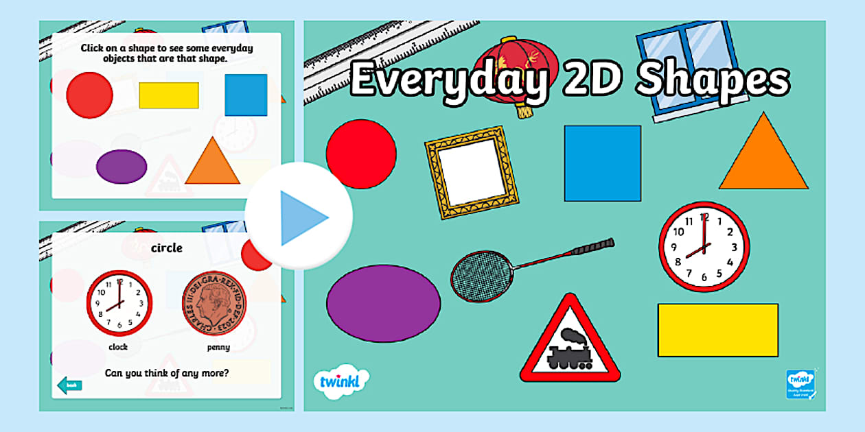 KS1 Everyday 2D Shapes PowerPoint (teacher made) - Twinkl