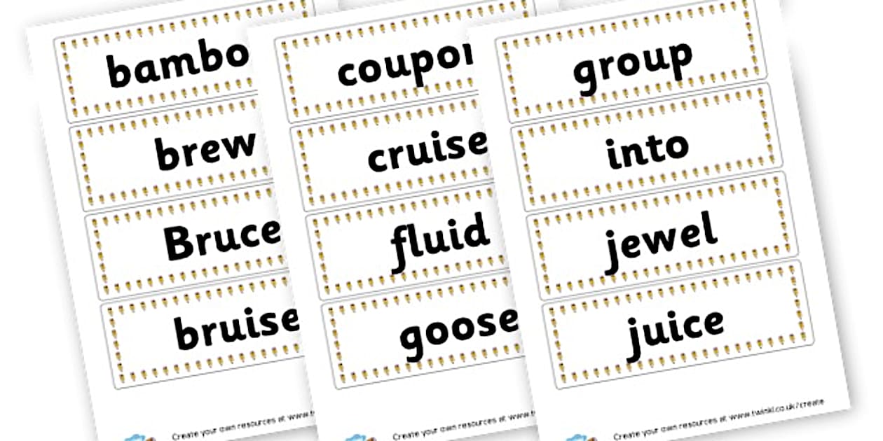oo Extended Code Word Cards (Teacher-Made) - Twinkl