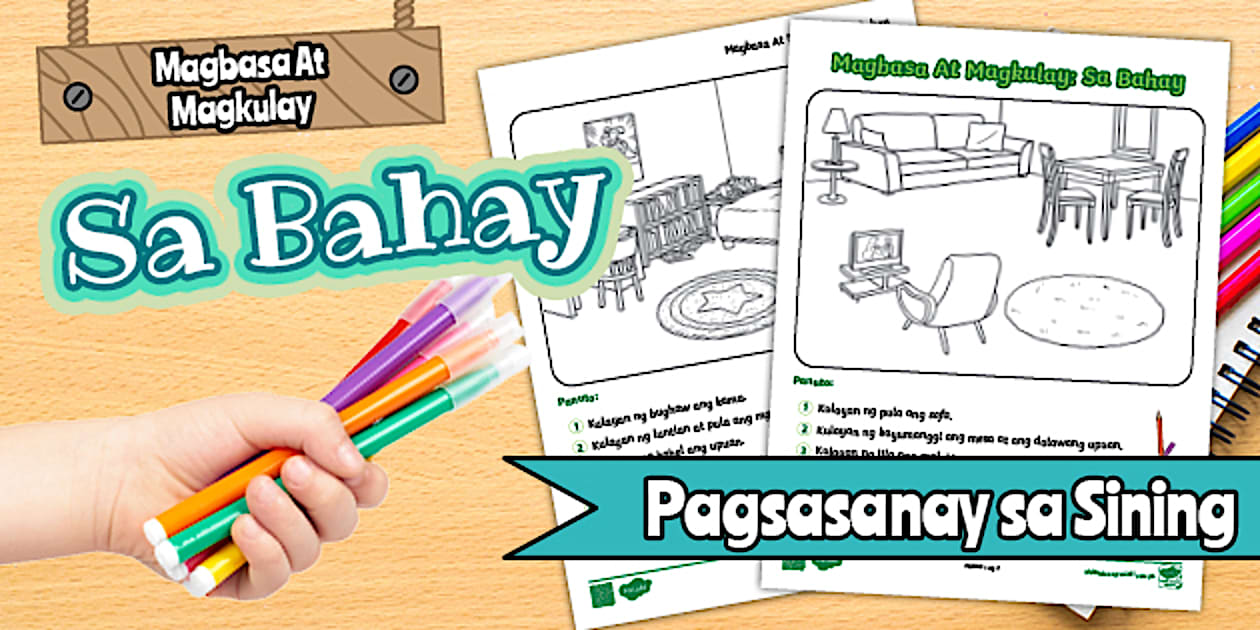 Magbasa At Magkulay: Sa Bahay | Grade 1 | Twinkl PH