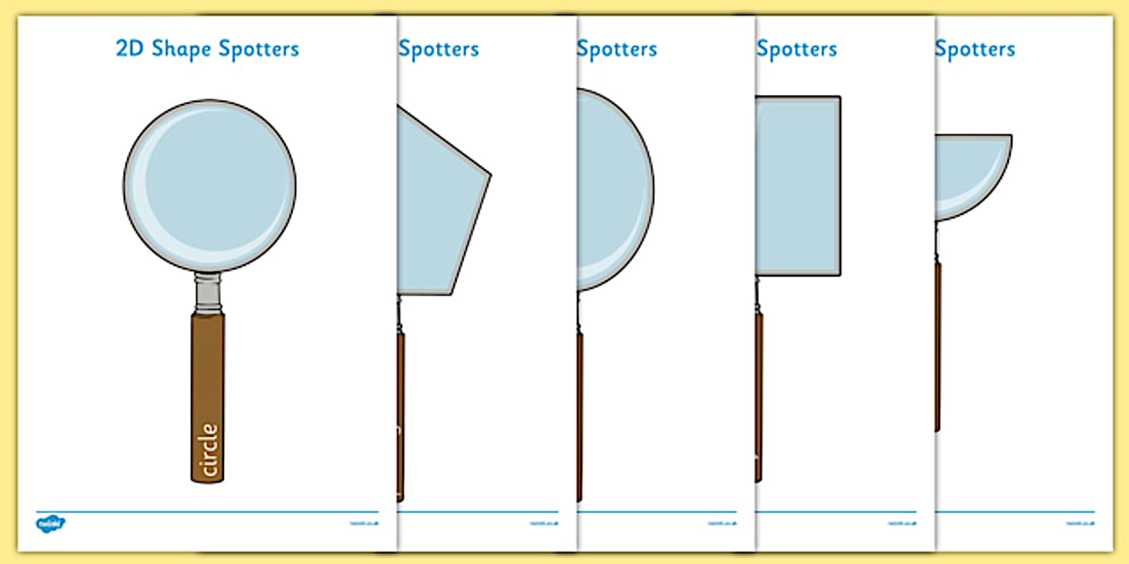 2D Shape Spotters (Teacher-Made) - Twinkl