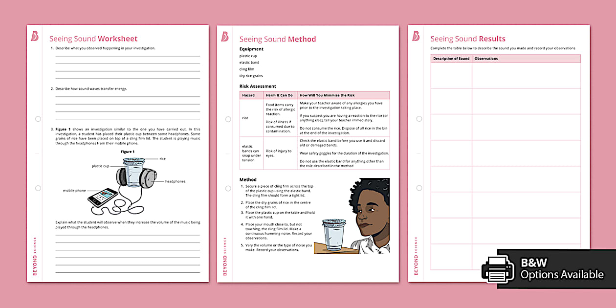 Seeing Sound Investigation (Teacher-Made) - Twinkl